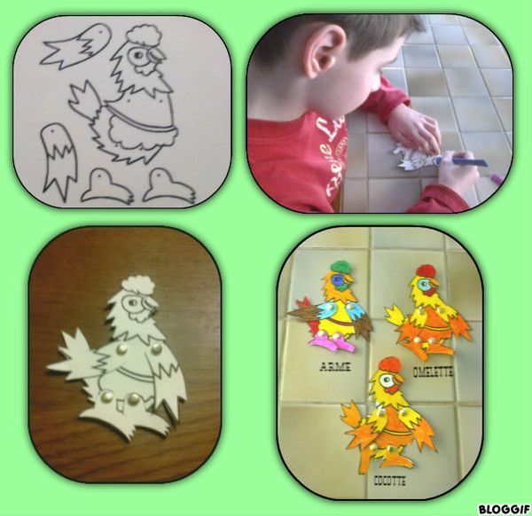 poule marionnette